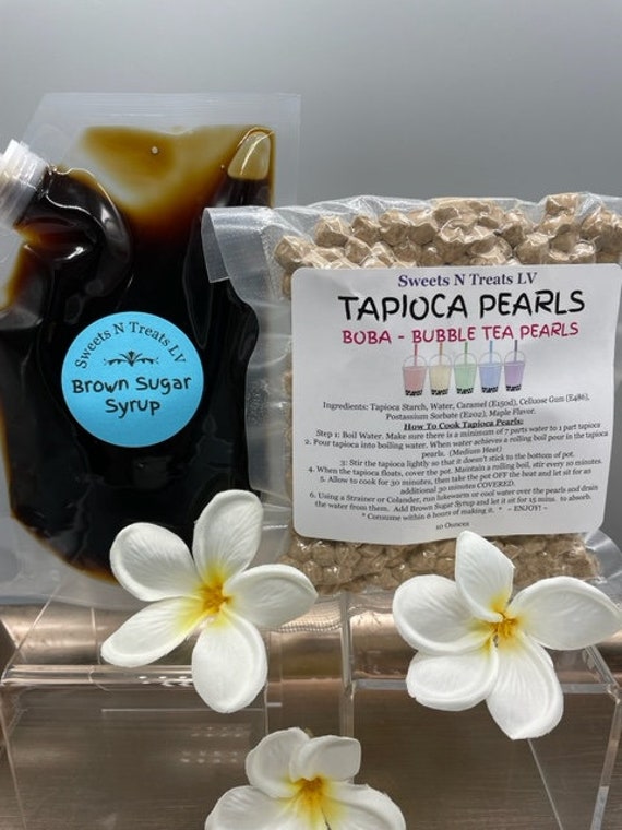 Bubble Tea Kit Boba Pearls Kit Brown Sugar Milk Tea Tiger | Etsy