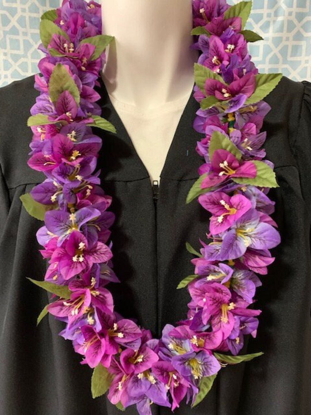 Class of 2025 Hawaiian Bougainvillea Lei SILK Fabric Flower Lei ...