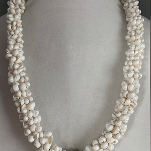 Hawaiian Mongo Shell Lei Necklace Mongo Shell Wedding Lei Mongo Shell ...