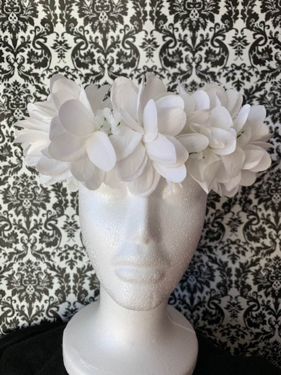 Hawaiian Plumeria Flower Haku Flower Crown Lei Haku Hawaiian Haku Lei ...