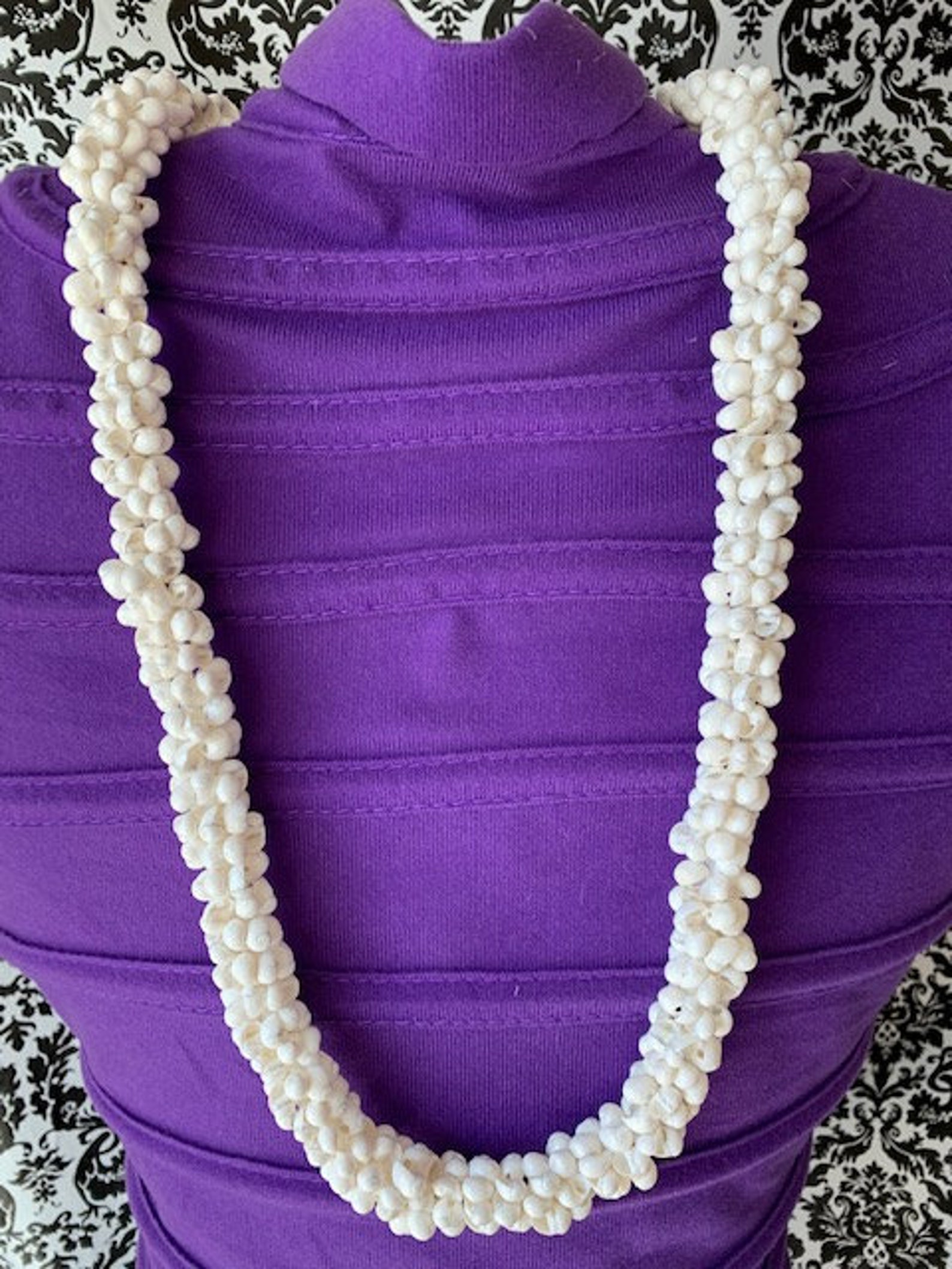 Hawaiian Mongo Shell Lei Necklace Mongo Shell Wedding Lei Mongo Shell ...