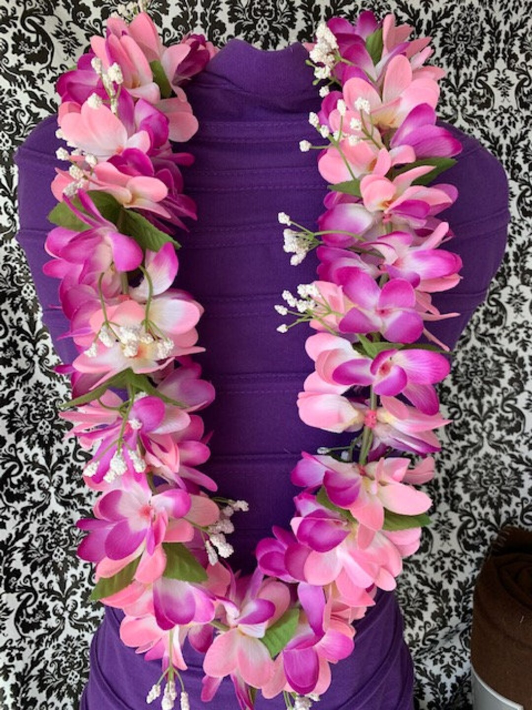 Class of 2025 Hawaiian Plumeria Flower Lei Fabric Flower Lei Graduation ...