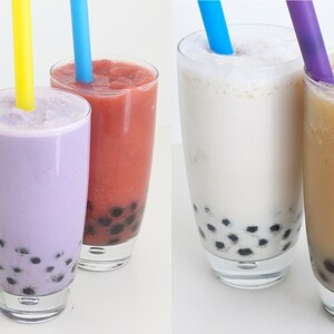 Premium Boba Bubble Tea Powder Tapioca Pearls Brown Sugar Fruit Syrup ...