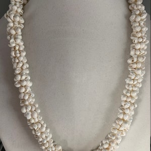 Hawaiian Mongo Shell Lei Necklace Mongo Shell Wedding Lei Mongo Shell ...