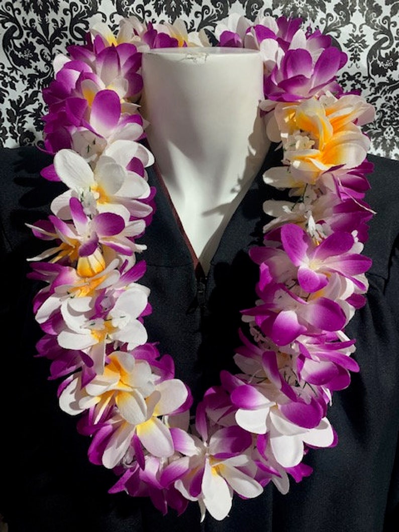 Class of 2026 Hawaiian Plumeria Flower Lei Fabric Flower Lei Graduation ...