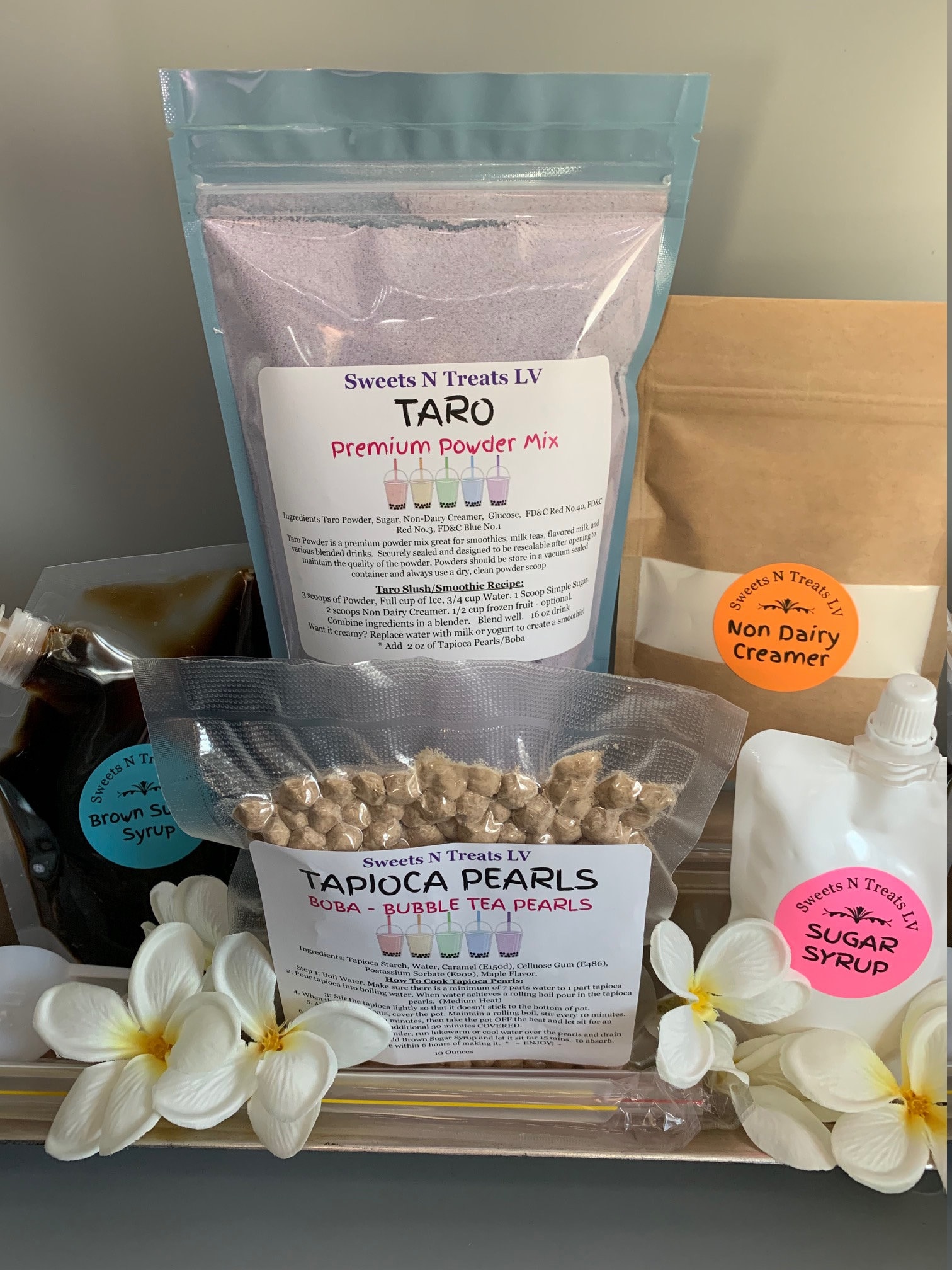 Deluxe TARO Powder Bubble Tea Boba Tapioca Pearls Brown Sugar - Etsy