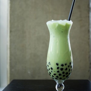 Deluxe GREEN APPLE Powder Bubble Tea Boba Tapioca Pearls Brown Sugar ...