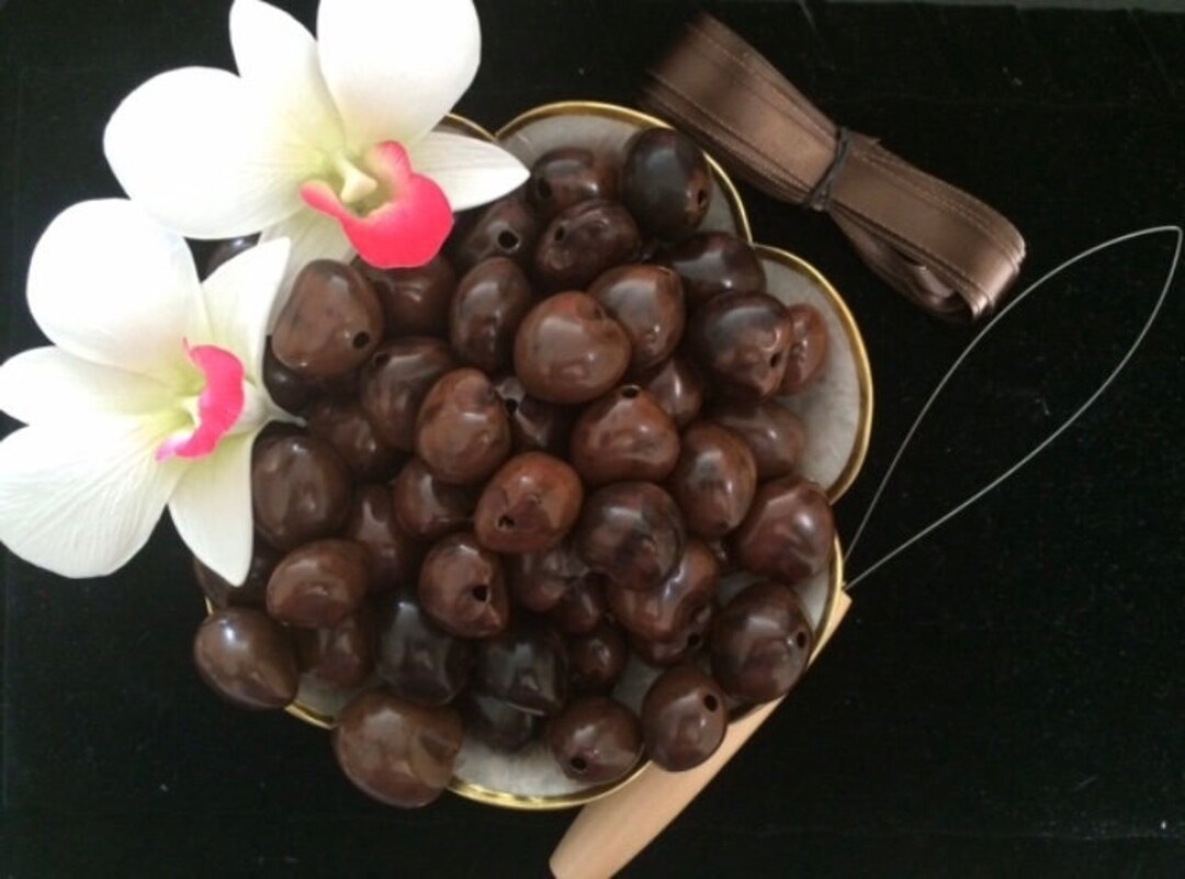 Hawaiian Kukui Lei Making Kit DIY Lei Making Kit Hawaiian Lei Making ...