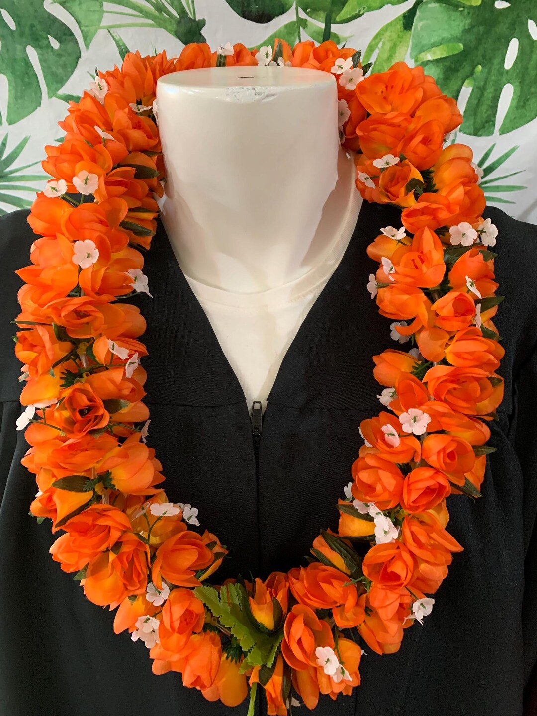 Class of 2026 Hawaiian Rose Flower Lei Fabric Flower Lei Graduation Lei ...