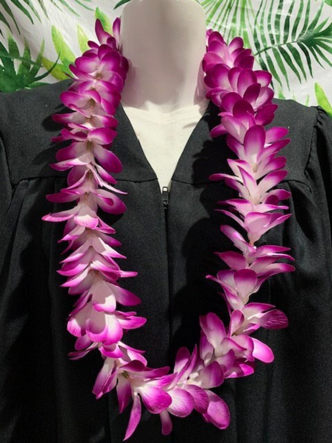 Class of 2025 Hawaiian Plumeria Flower Lei Fabric Flower Lei Graduation ...