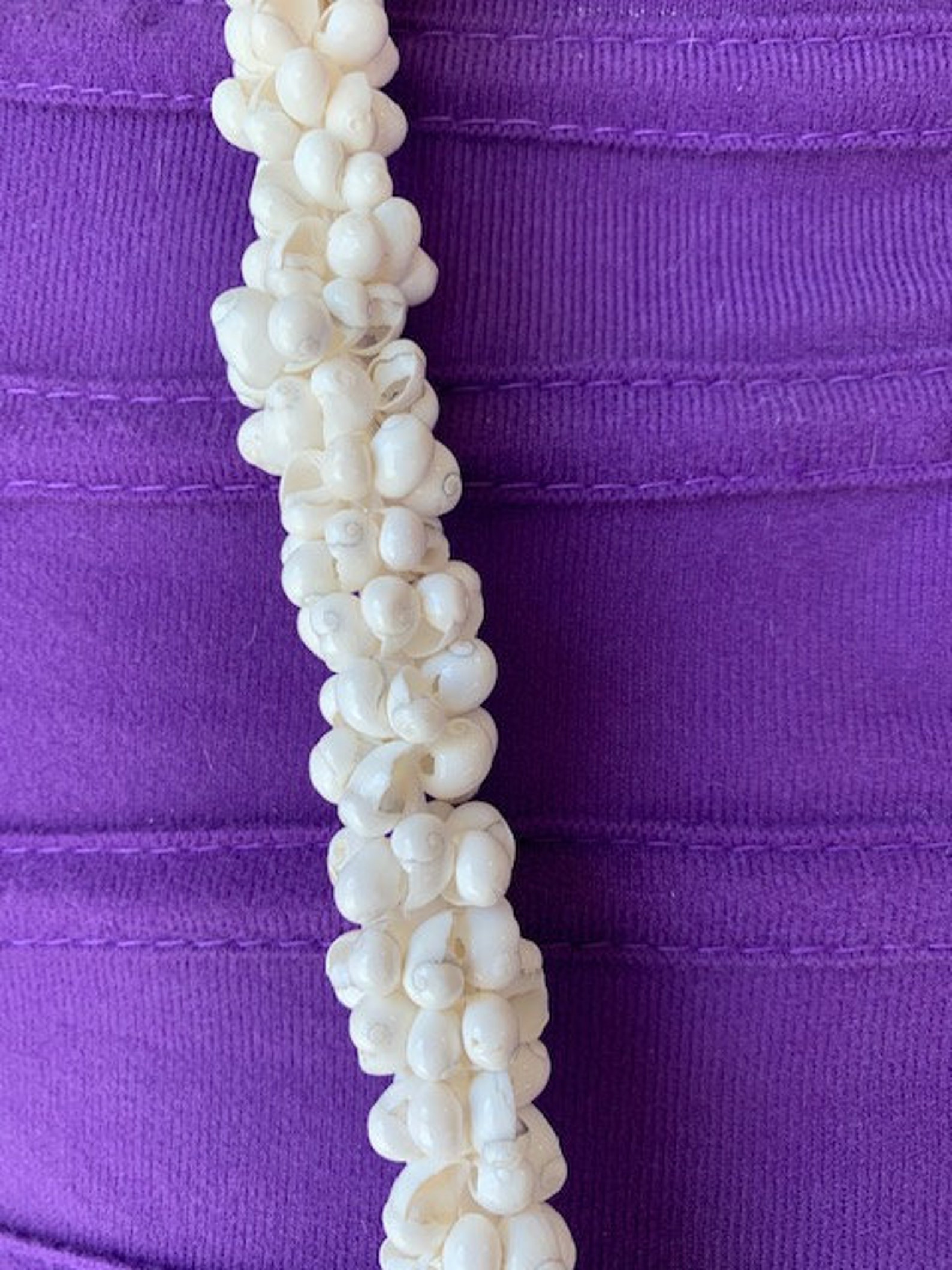 Hawaiian Mongo Shell Lei Necklace Mongo Shell Wedding Lei Mongo Shell ...