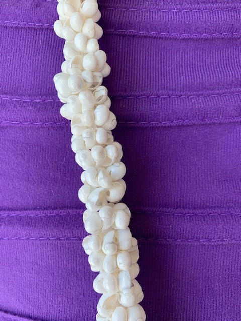 Hawaiian Mongo Shell Lei Necklace Mongo Shell Wedding Lei Mongo Shell ...