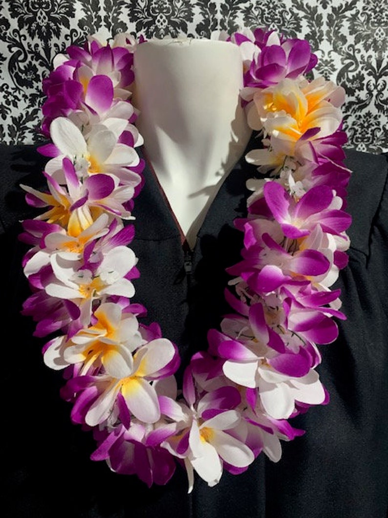 Class of 2026 Hawaiian Plumeria Flower Lei Fabric Flower Lei Graduation ...
