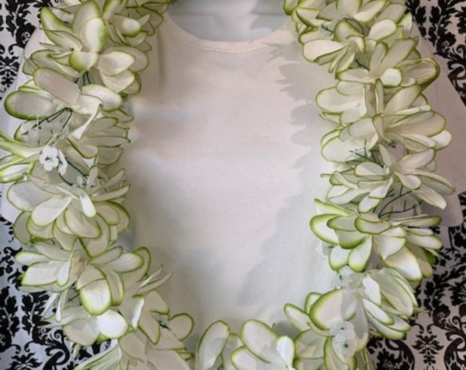 Class of 2025 RIBBON Lei Hawaiian Plumeria Flower Ribbon Lei Flower ...