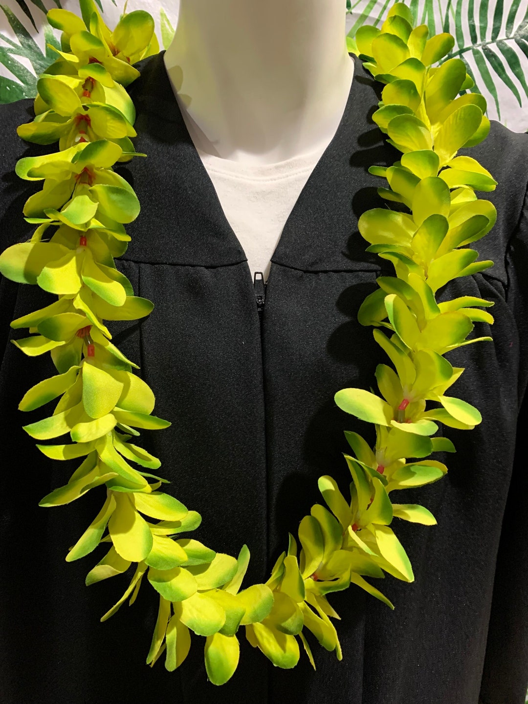 Class of 2024 Hawaiian Plumeria Flower Lei Fabric Flower Lei Graduation ...