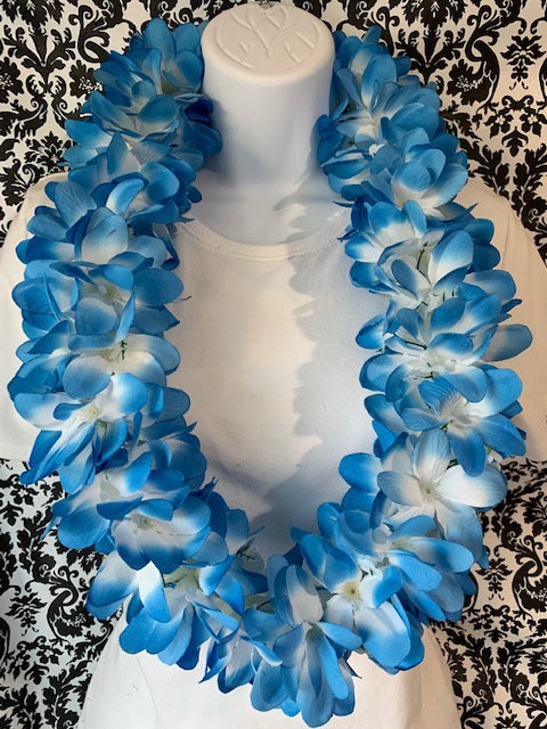Class of 2024 Hawaiian Plumeria Flower Lei Fabric Flower Lei Graduation ...