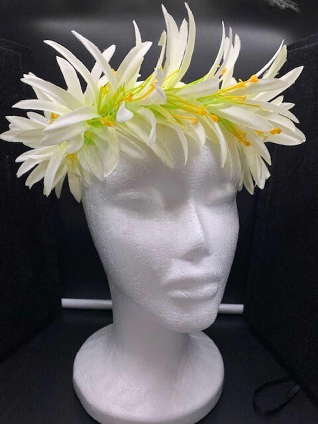 Hawaiian SPIDER Lily Flower Haku Flower Crown Lei Haku Hawaiian Haku ...
