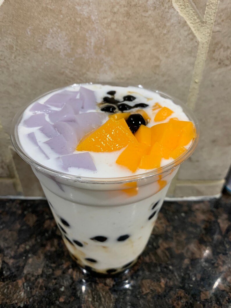 Premium MANGO Powder Mango PUDDING Mix Boba Bubble Tea Tapioca - Etsy