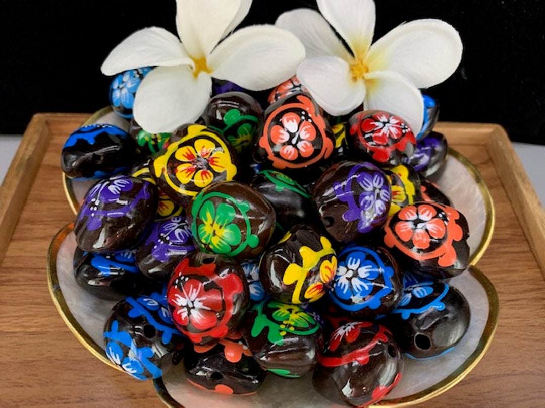 LOOSE Kukui Nuts Hawaiian Kukui Nuts Loose for Lei Making and Kukui Nut ...