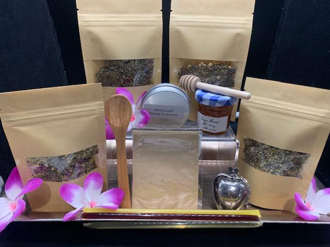 Loose Leaf Tea Sampler, Herbal Tea, Organic Tea Gift Set, Wellness Kit ...