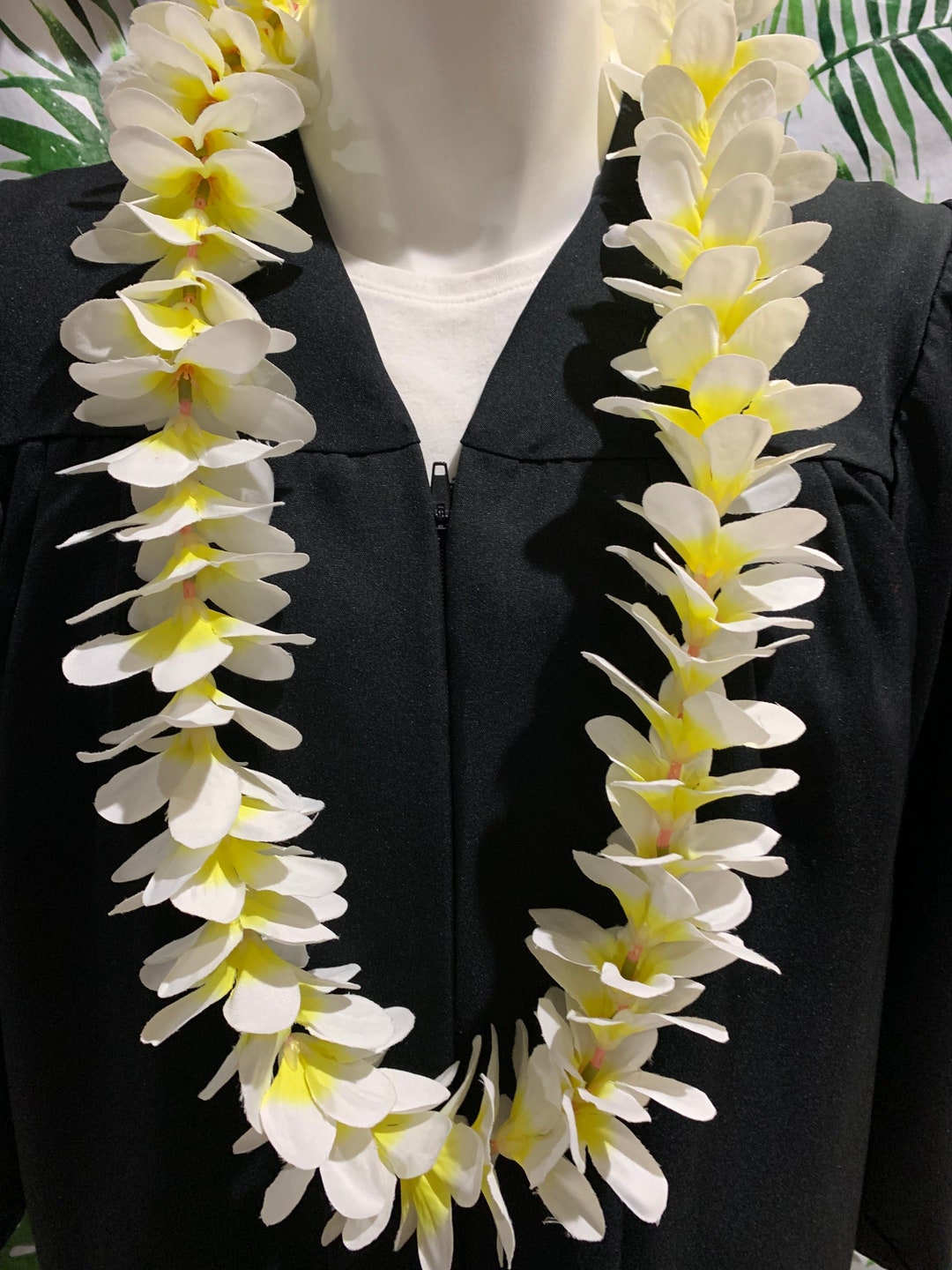 Class of 2024 Hawaiian Plumeria Flower Lei Fabric Flower Lei Graduation ...
