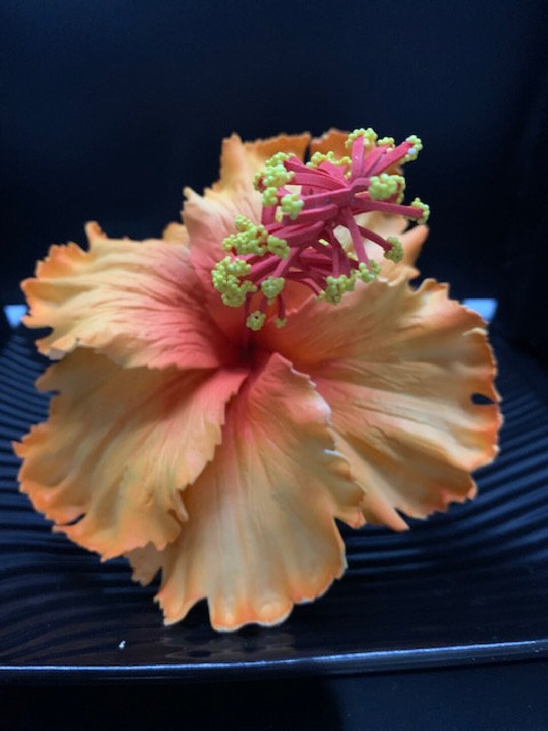 Hawaiian Hibiscus FOAM Flower Hair PICK Wedding Hair Pick Graduation ...