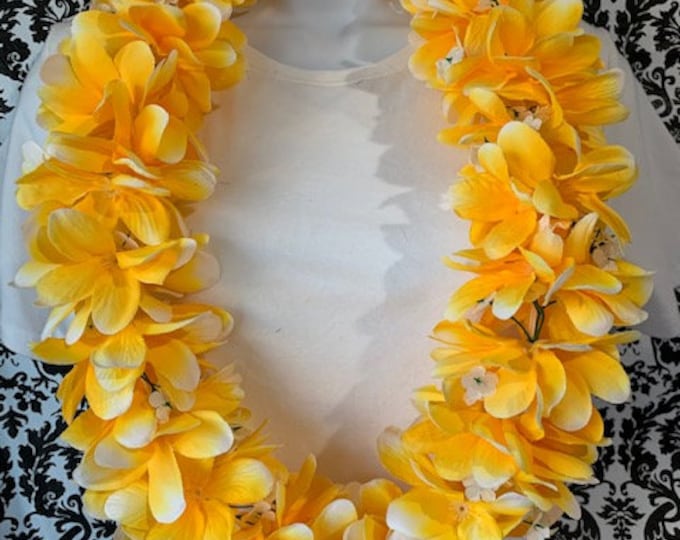 Class of 2024 Hawaiian Plumeria Flower Lei Fabric Flower Lei Graduation ...