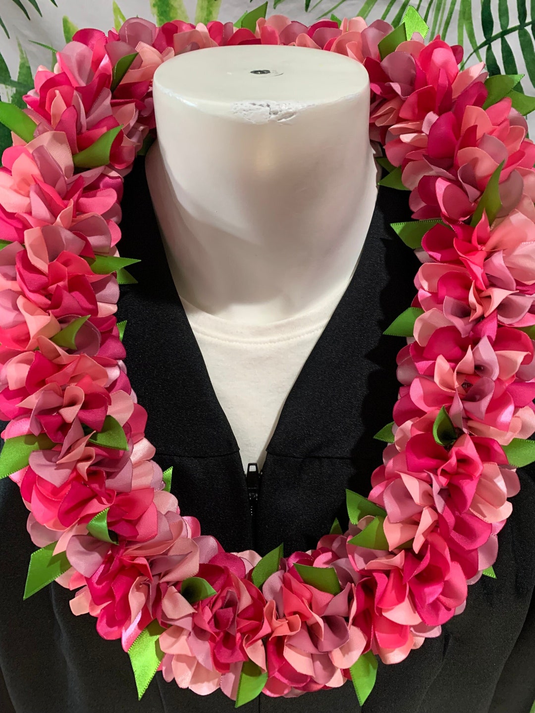 Class of 2024 RIBBON Lei Hawaiian Plumeria Flower Ribbon Lei Flower ...