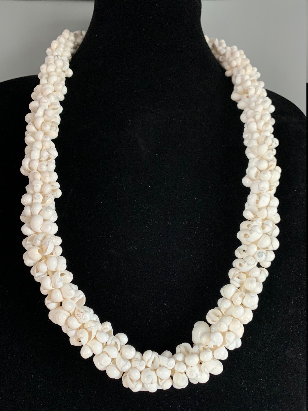 Hawaiian Mongo Shell Lei Necklace Mongo Shell Wedding Lei Mongo Shell ...