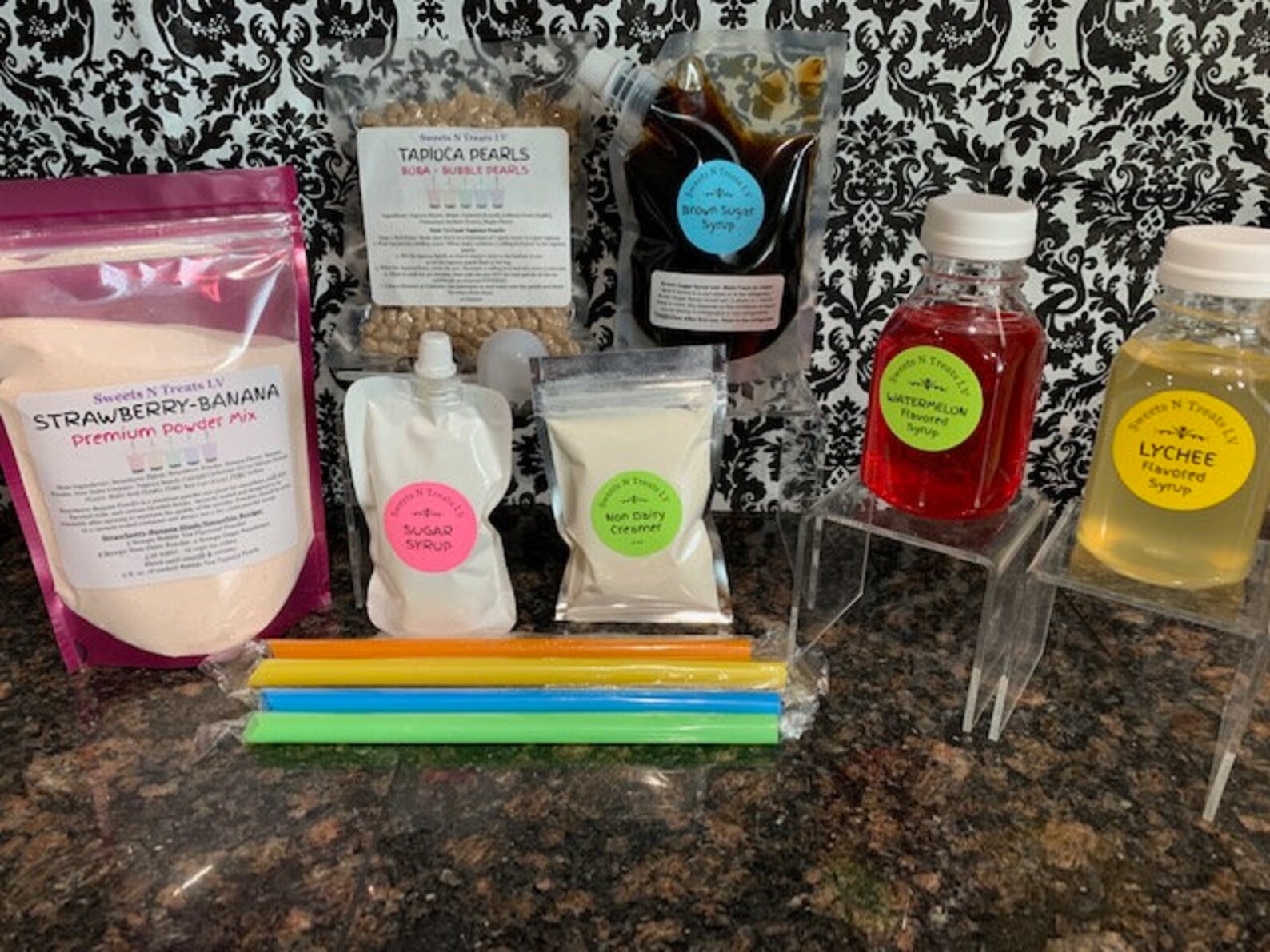 Premium Boba Bubble Tea Powder Tapioca Pearls Brown Sugar - Etsy