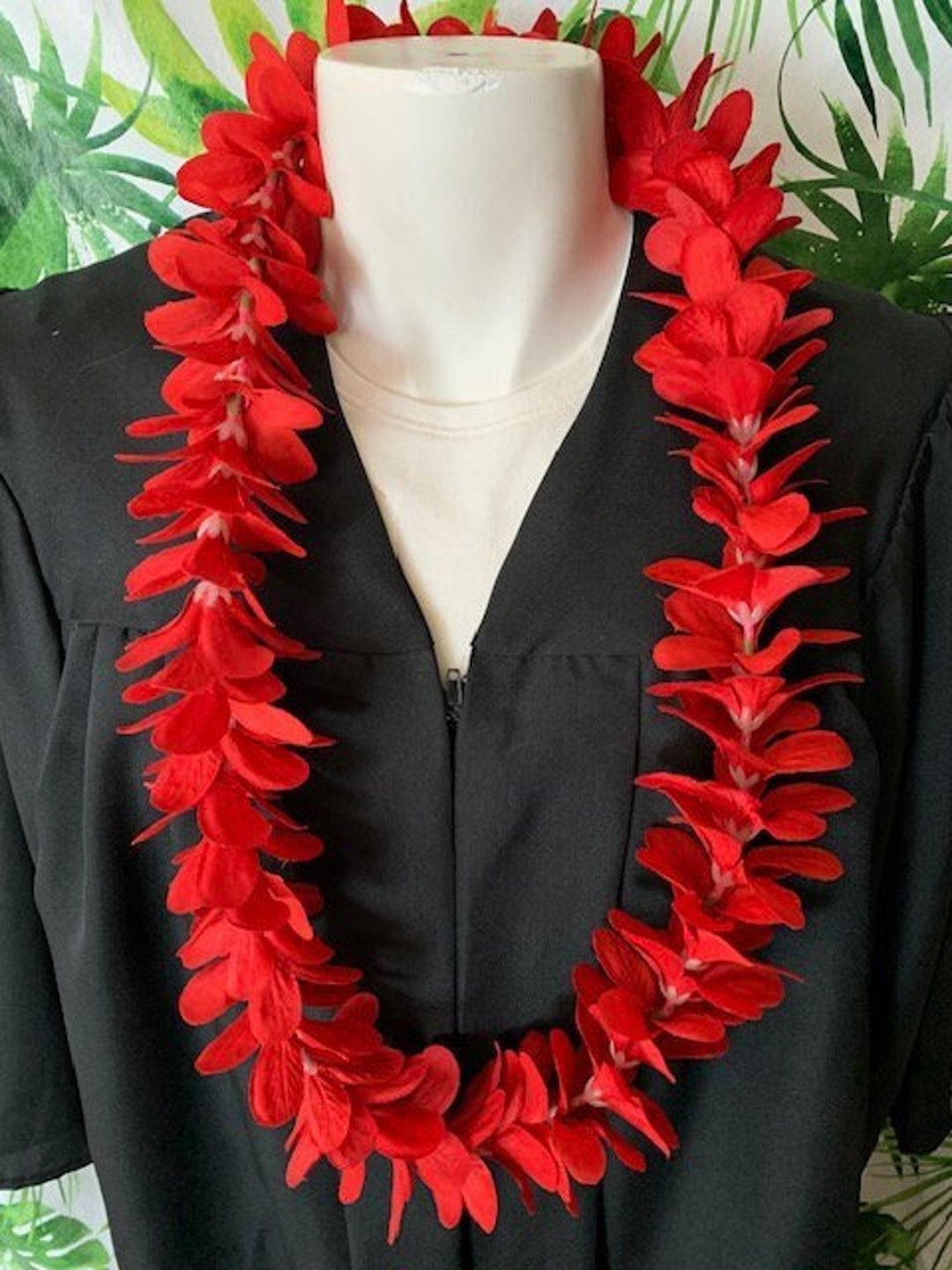 Class of 2024 Hawaiian Plumeria Flower Lei Fabric Flower Lei Graduation ...