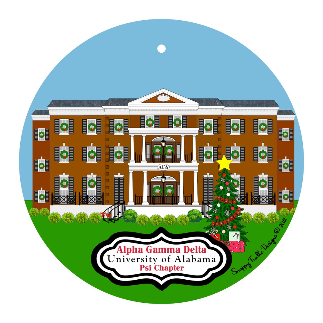 Alpha Gamma Delta in Tuscaloosa, Alabama Sorority House Christmas ...