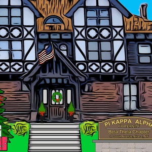 Pi Kappa Alpha Fraternity House at Cornell University Christmas ...