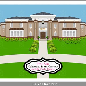 Phi Mu Sorority House at in Columbia, South Carolina Christmas ...