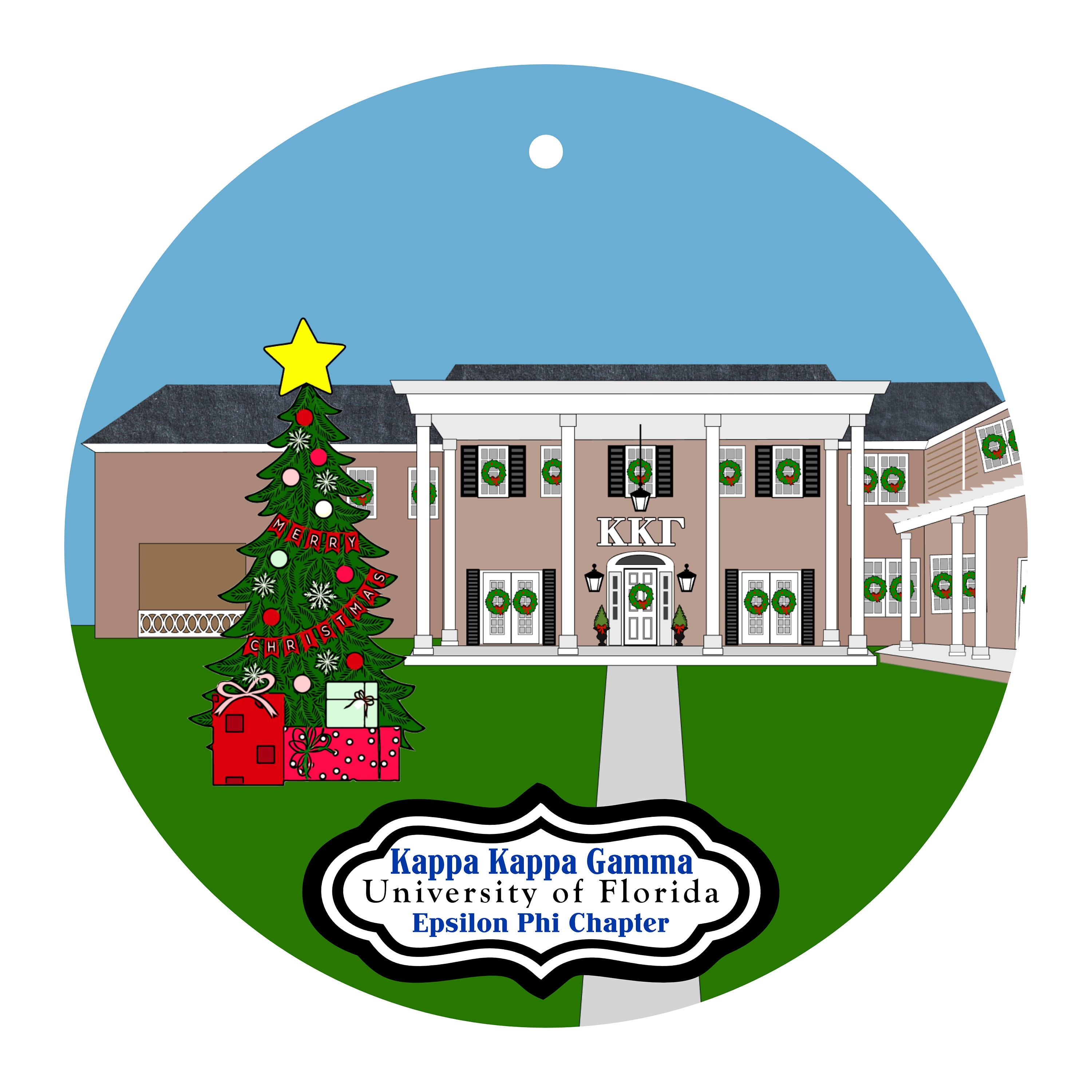 Kappa Kappa Gamma Sorority House at the University of Florida | Etsy