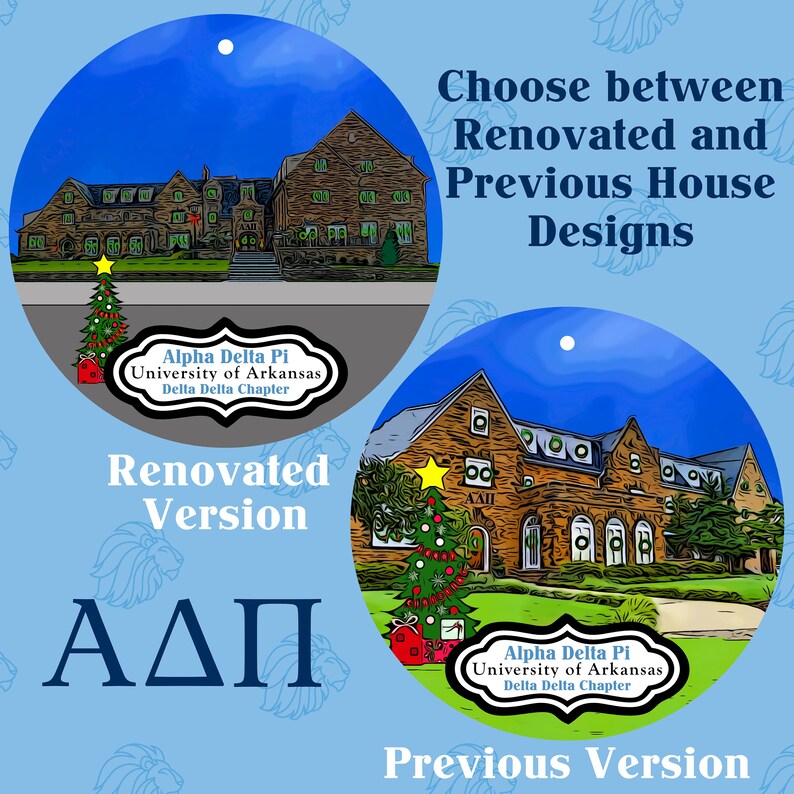 Alpha Delta Pi Sorority House at the University of Arkansas - Etsy