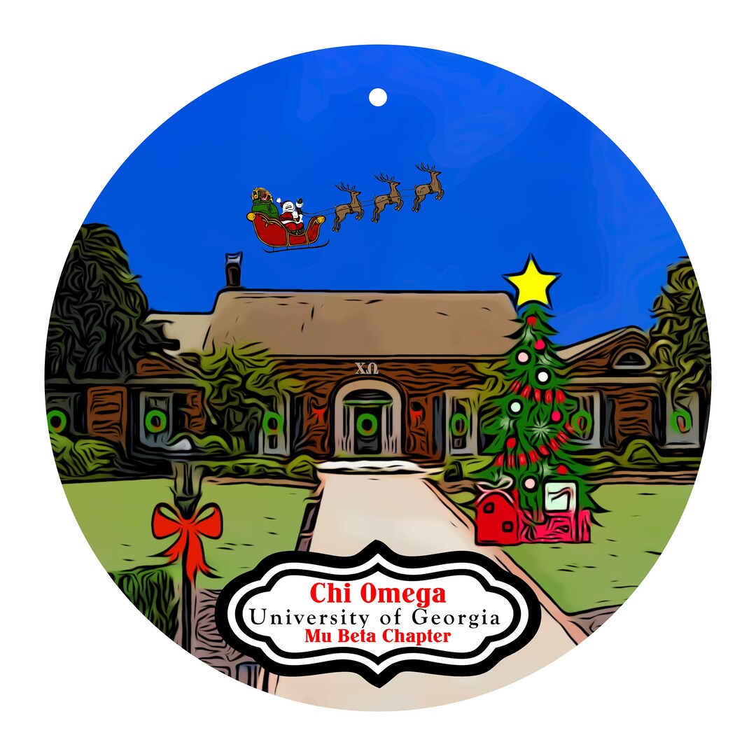 Chi Omega Sorority House at the University of Georgia Christmas ...