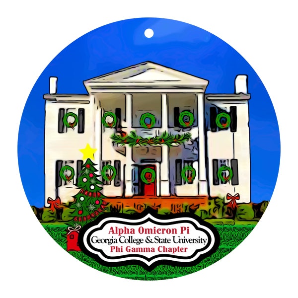 Alpha Phi Georgia Sorority House Ornament - Etsy