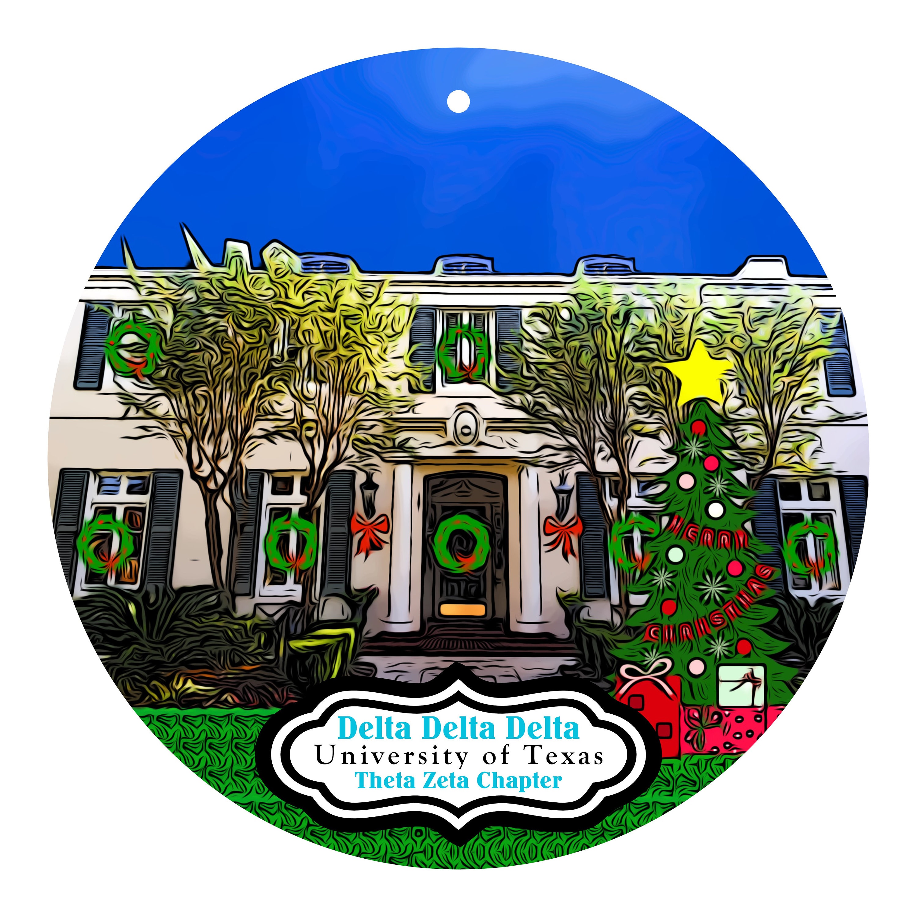 Delta Delta Delta Sorority House at the University of Texas | Etsy