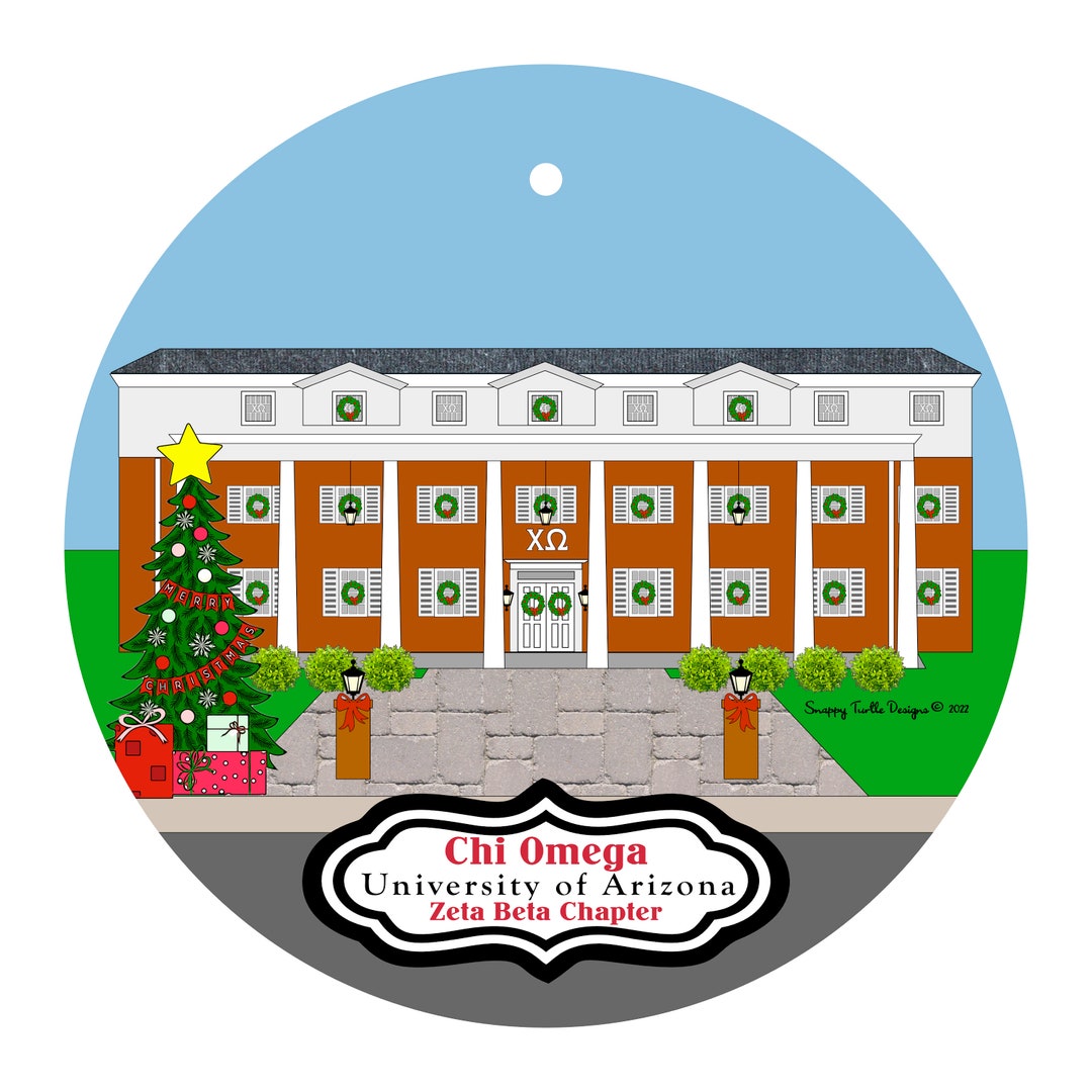 Chi Omega Sorority House at the University of Arizona Christmas ...