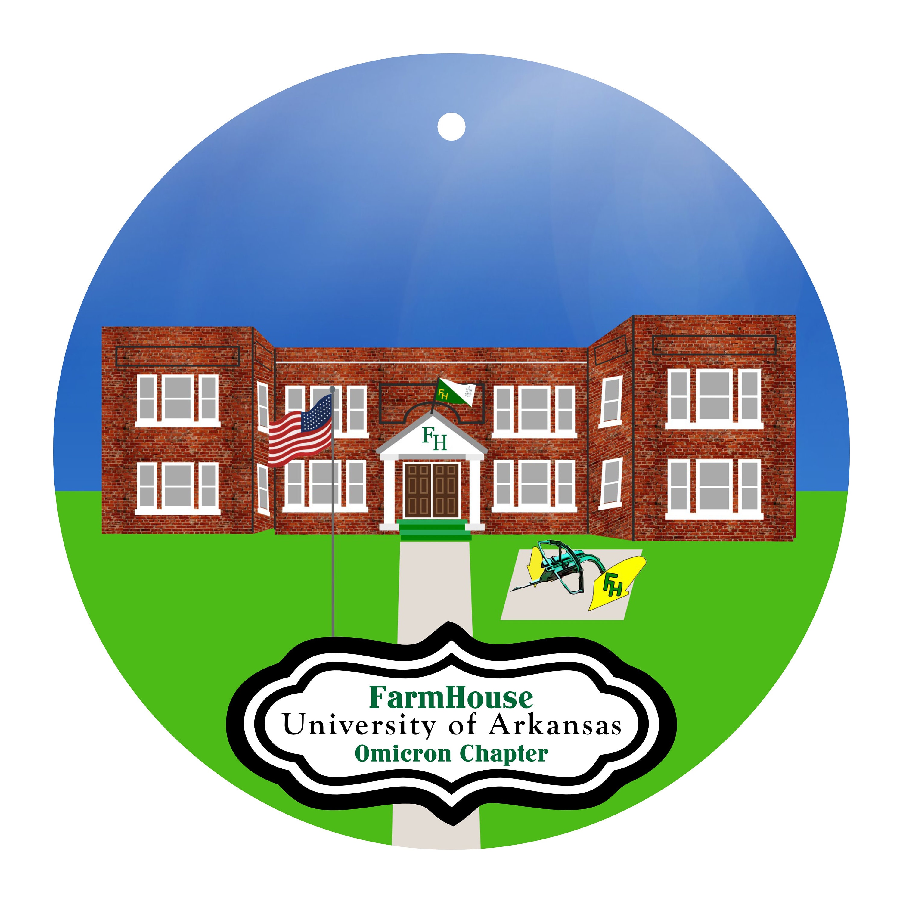 Farmhouse Fraternity House at the University of Arkansas - Etsy