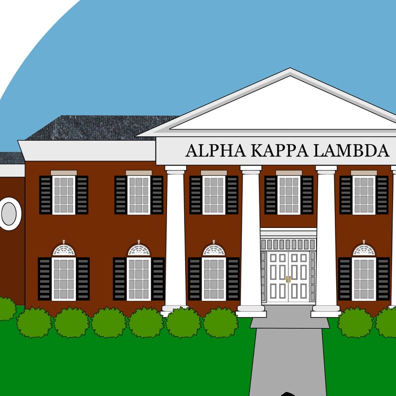 Alpha Kappa Lambda Fraternity House at the University of - Etsy
