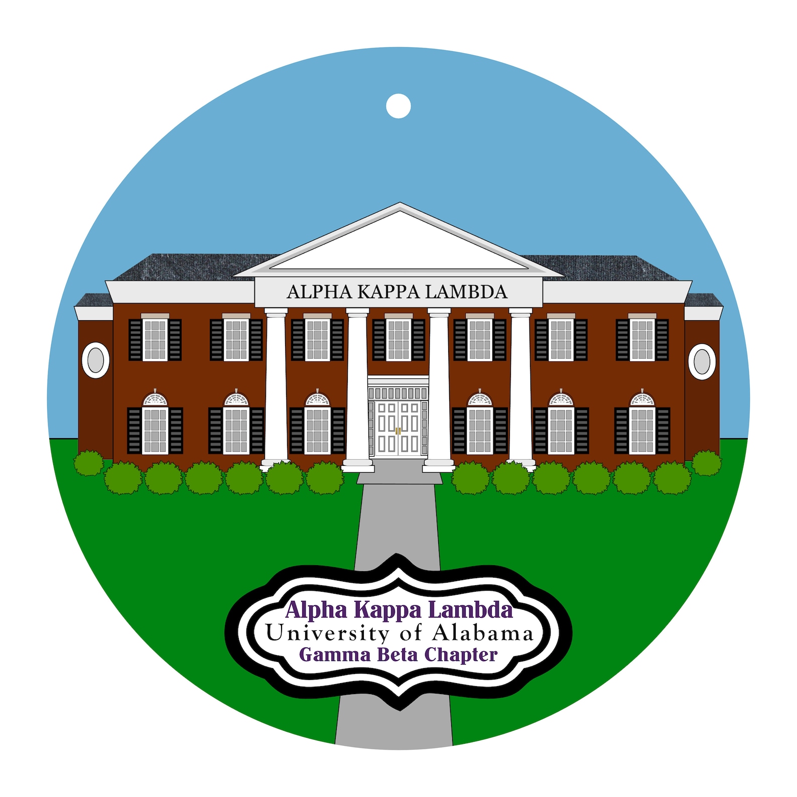 Alpha Kappa Lambda Fraternity House at the University of - Etsy