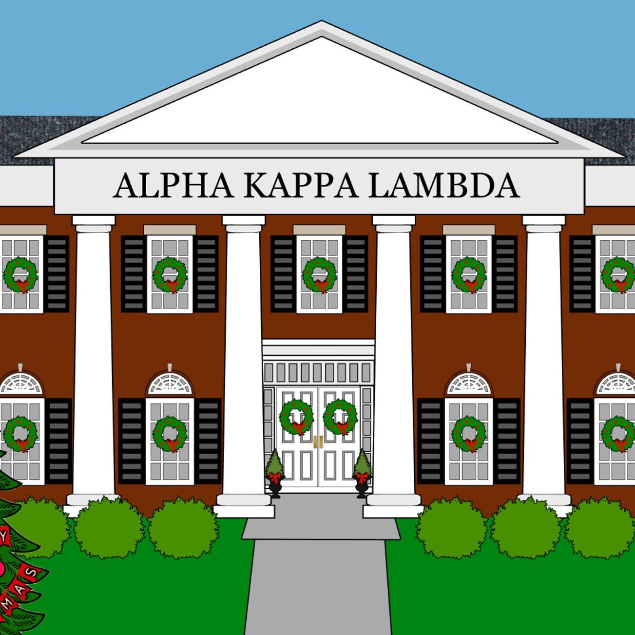 Alpha Kappa Lambda Fraternity House at the University of - Etsy