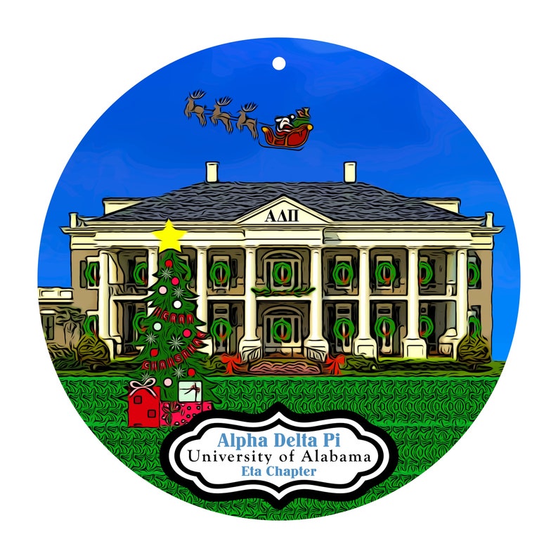 Alpha Delta Pi Sorority House at the University of Alabama - Etsy