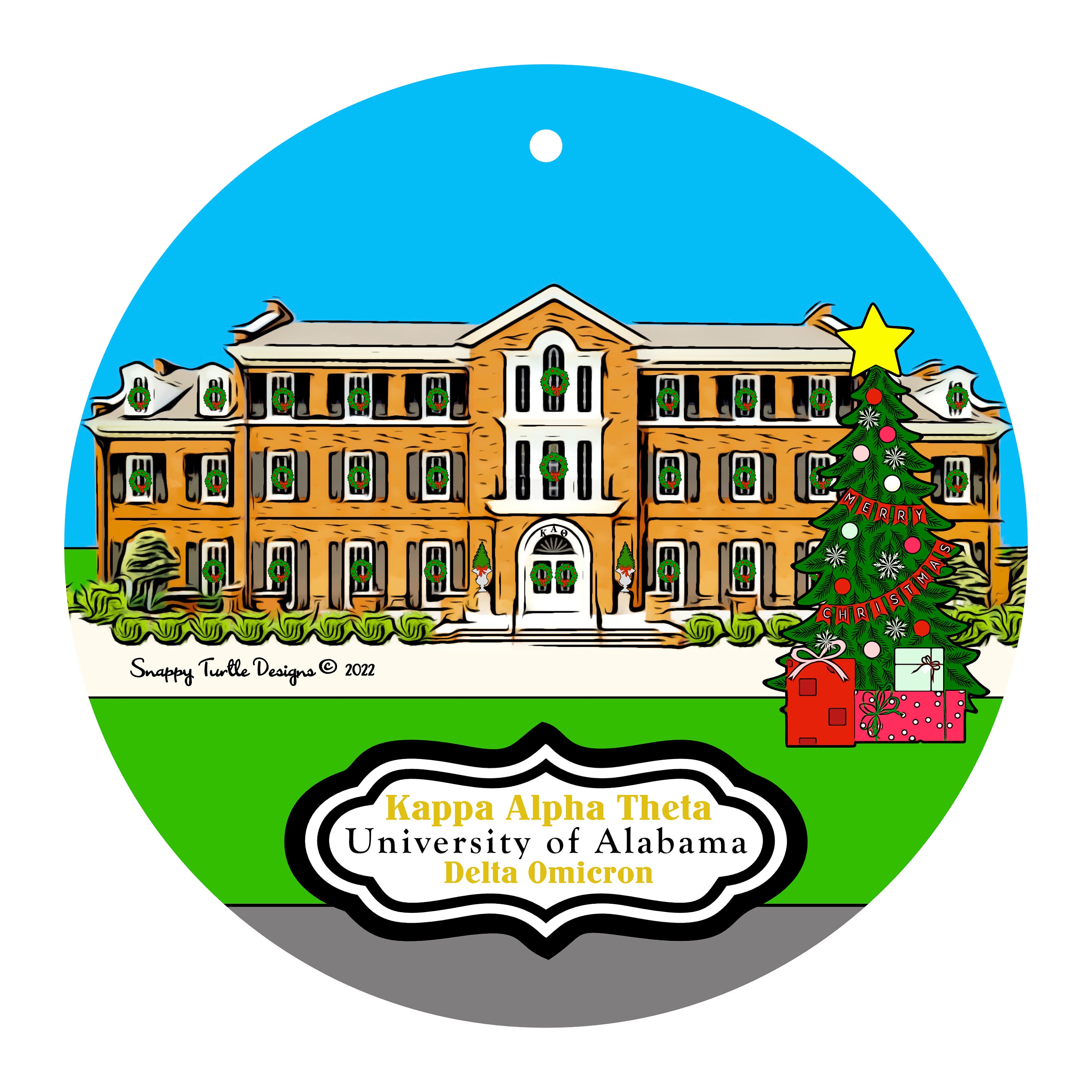 Kappa Alpha Theta Sorority Houses at the University of Alabama - Etsy