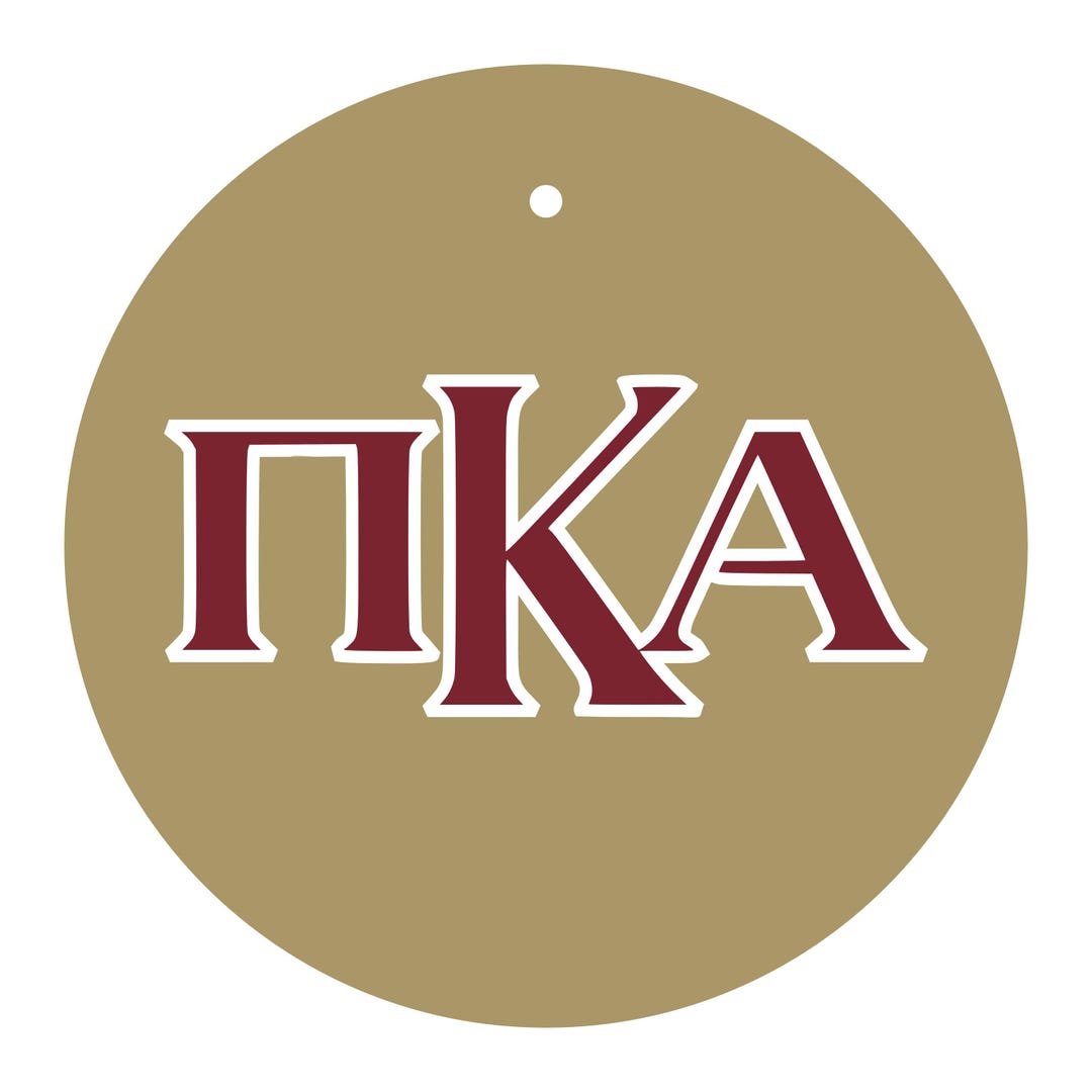 Pi Kappa Alpha (PIKE) Fraternity Christmas Ornaments in Official ΠΚΑ ...
