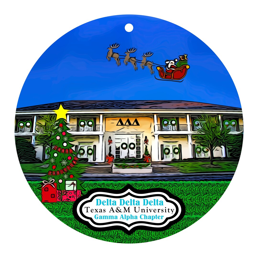 Delta Delta Delta Sorority House at Texas A&M University Christmas ...