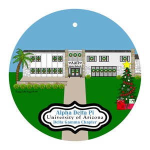 Alpha Delta Pi Sorority House at the University of Arizona Christmas ...