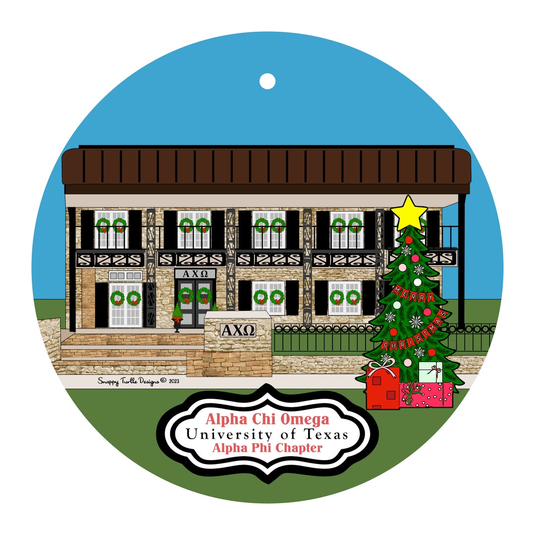 Alpha Chi Omega Sorority House at the University of Texas Christmas ...
